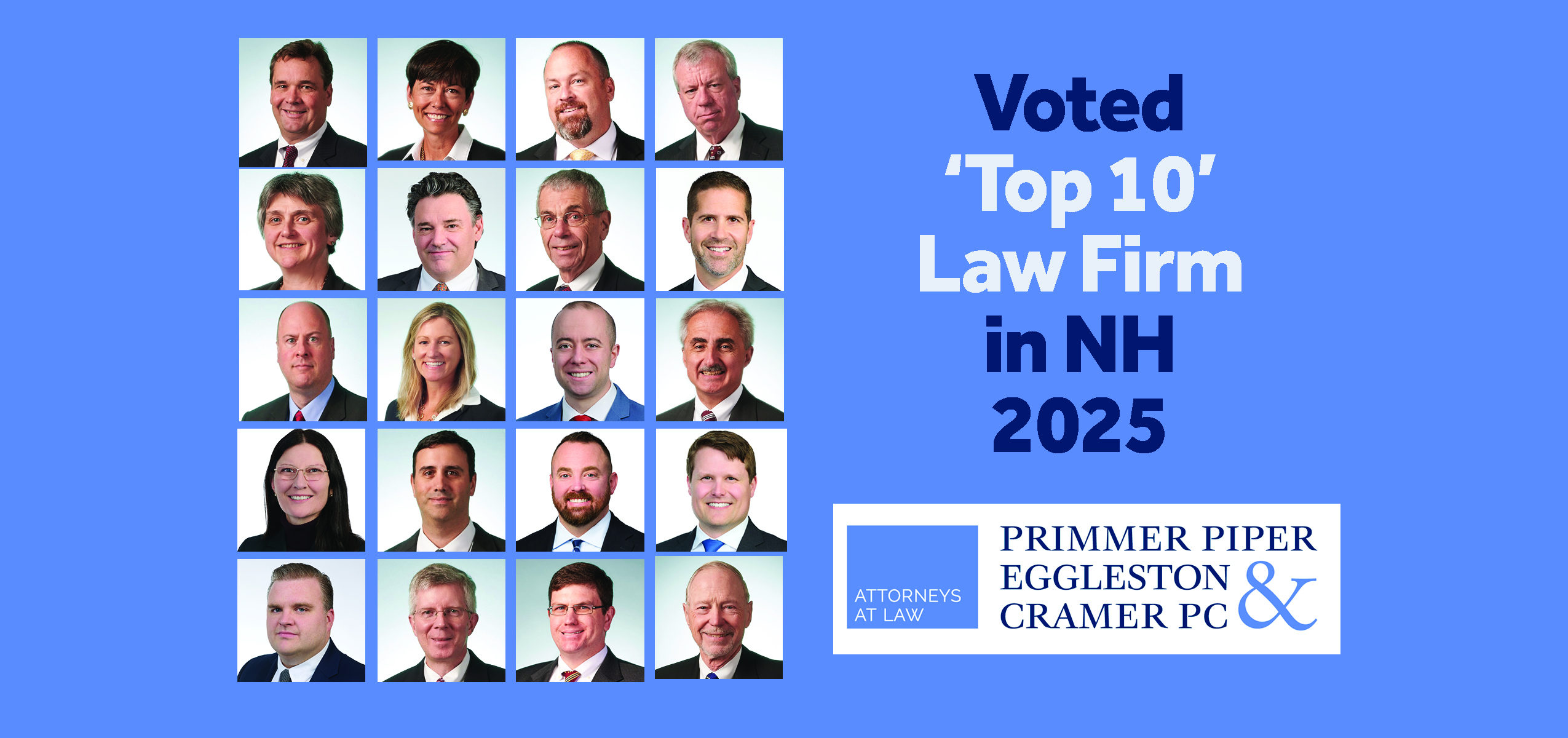 Primmer Named Top 10 Law Firm in NH - Primmer Piper Eggleston & Cramer PC